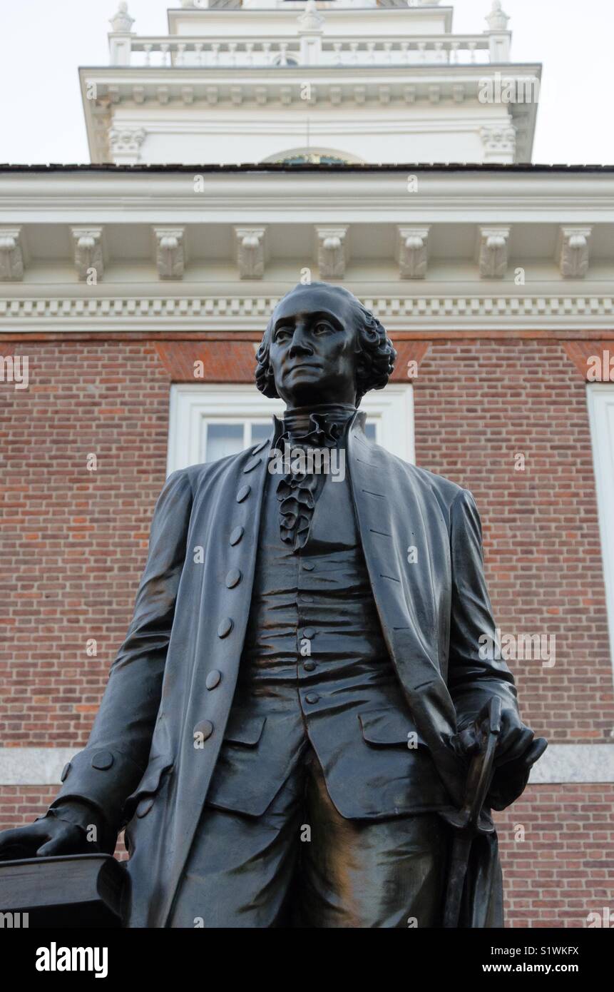 Statue george washington philadelphia pennsylvania hi-res stock ...