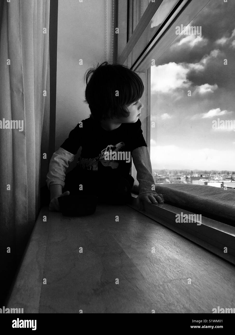 Deep contemplation Black and White Stock Photos & Images - Alamy