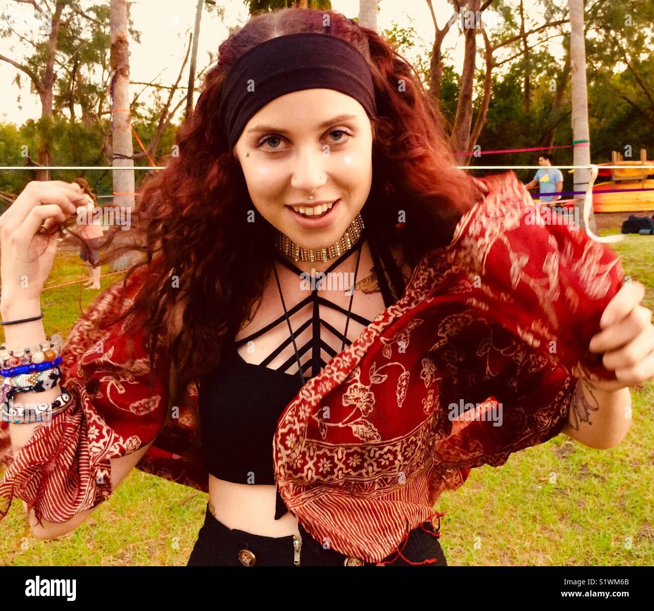 Auburn hair woman hi-res stock photography and images - Alamy