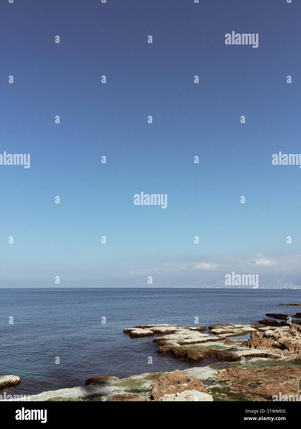 Mediterranean seashore beirut Lebanon Stock Photo - Alamy