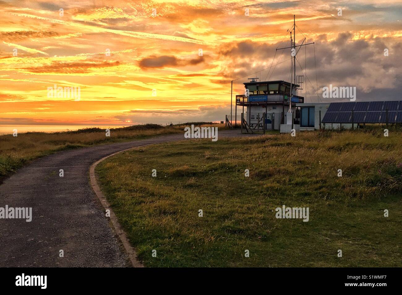 Portland Coast Guard Lookout Stock Photo - Alamy