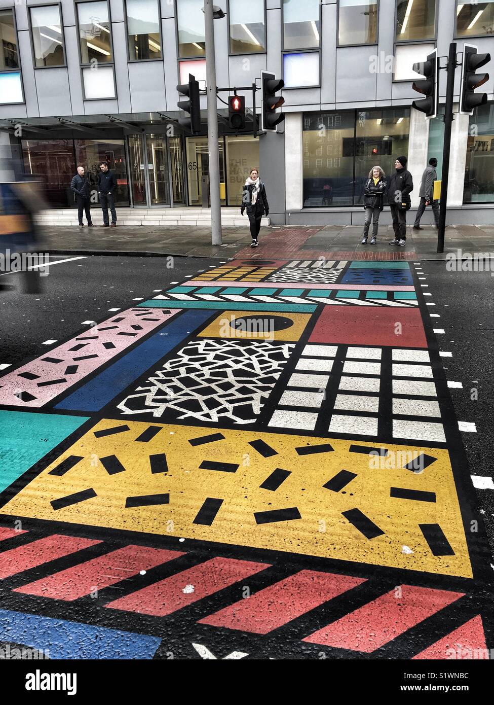 A colourful crossing on Southwark, London Stock Photo - Alamy