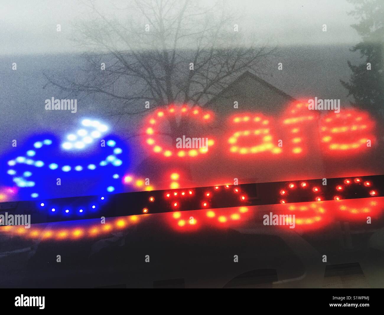 Coffee to go sign Stock Photo - Alamy