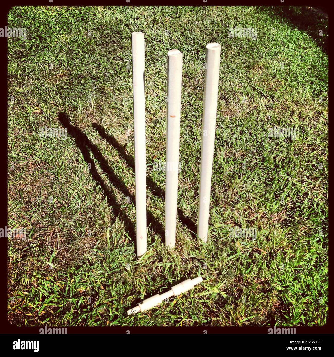 Wickets and bails hi-res stock photography and images - Alamy