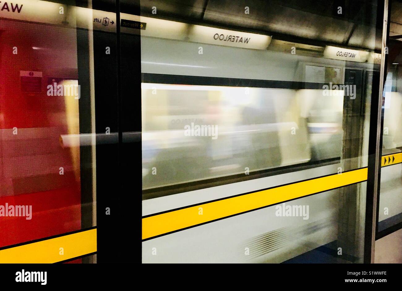 Waterloo Underground Station Jubilee Line High Resolution Stock ...