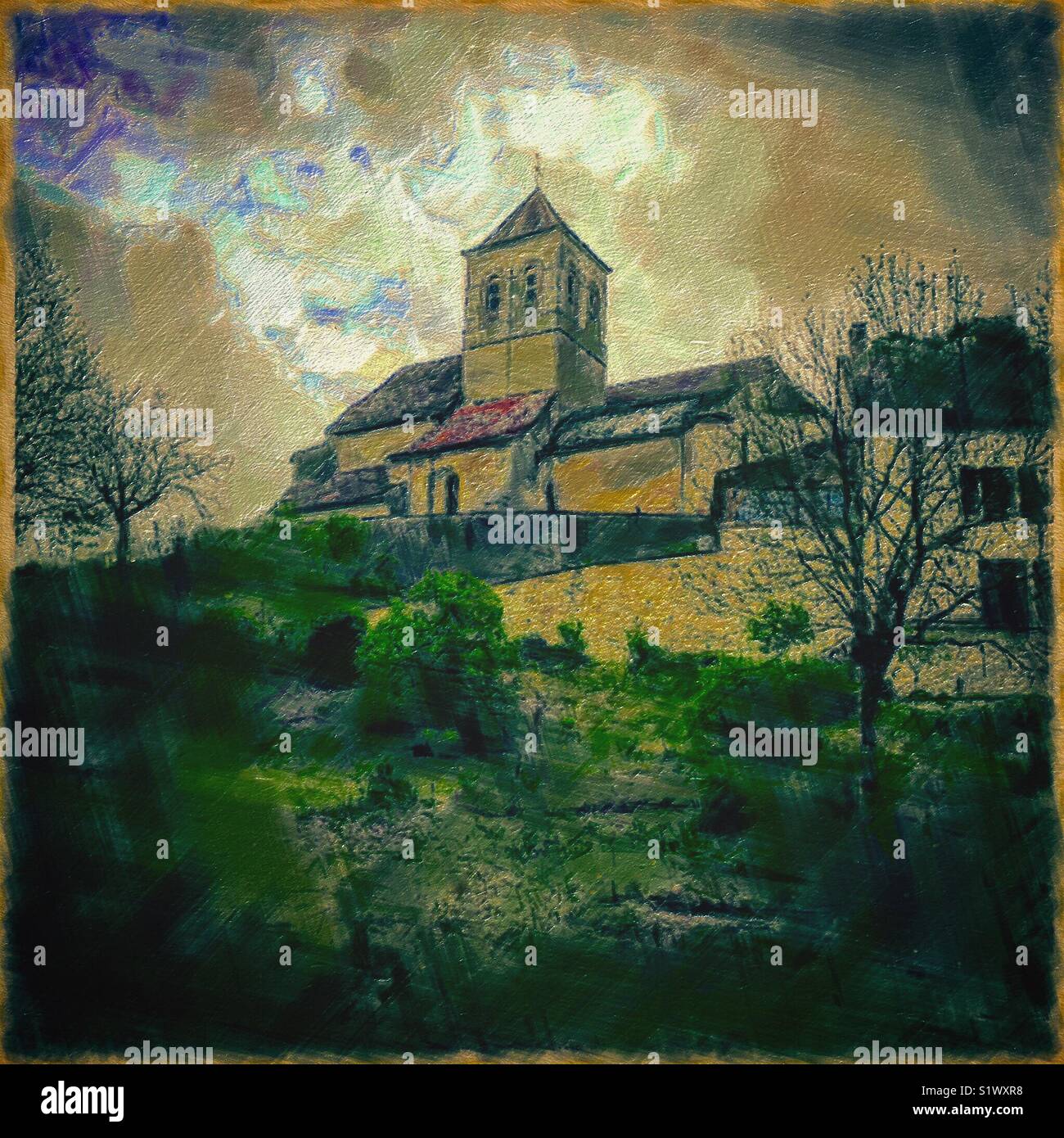 Village life in france hi-res stock photography and images - Alamy