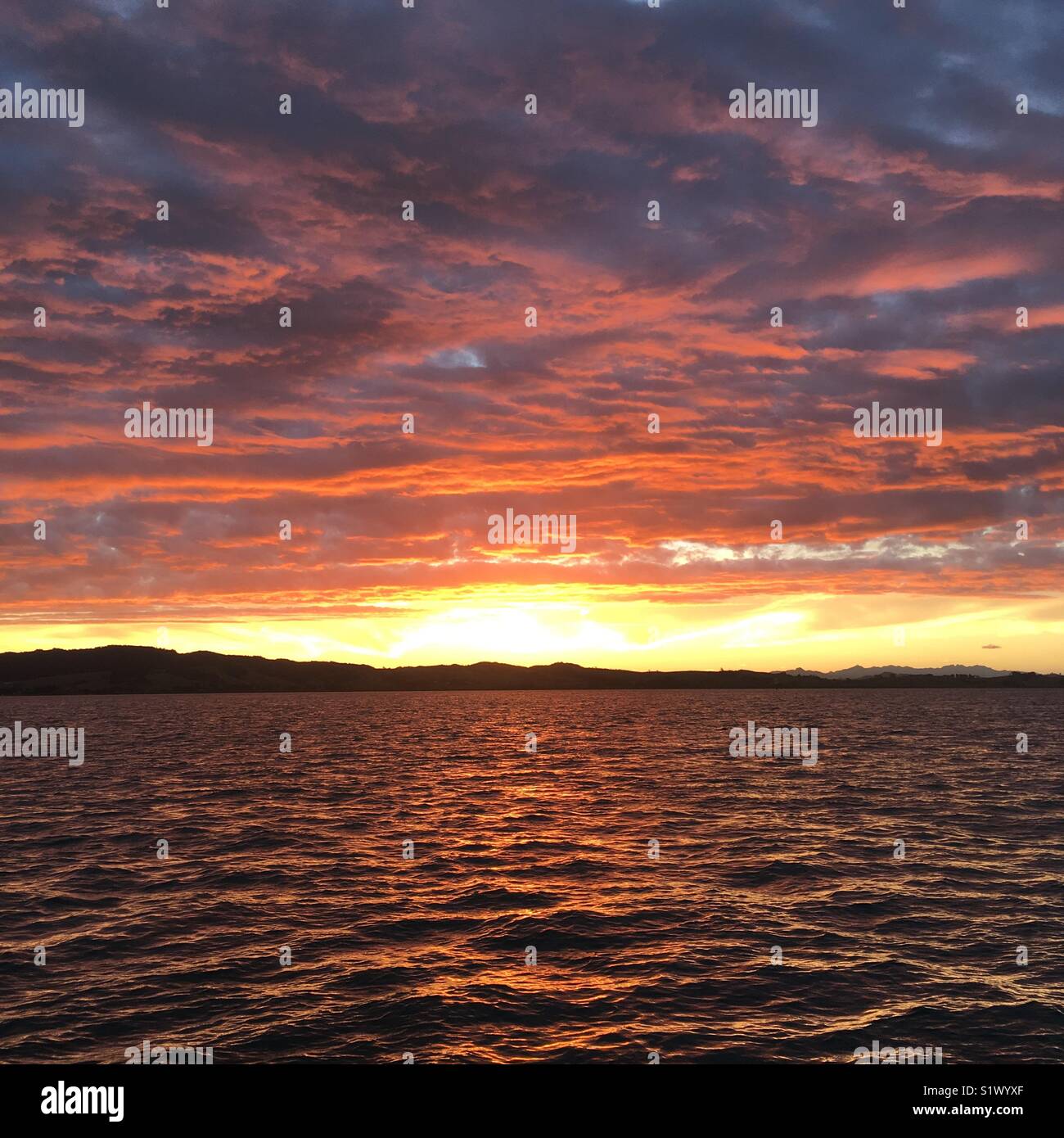 Yellow sunset over water hi-res stock photography and images - Alamy
