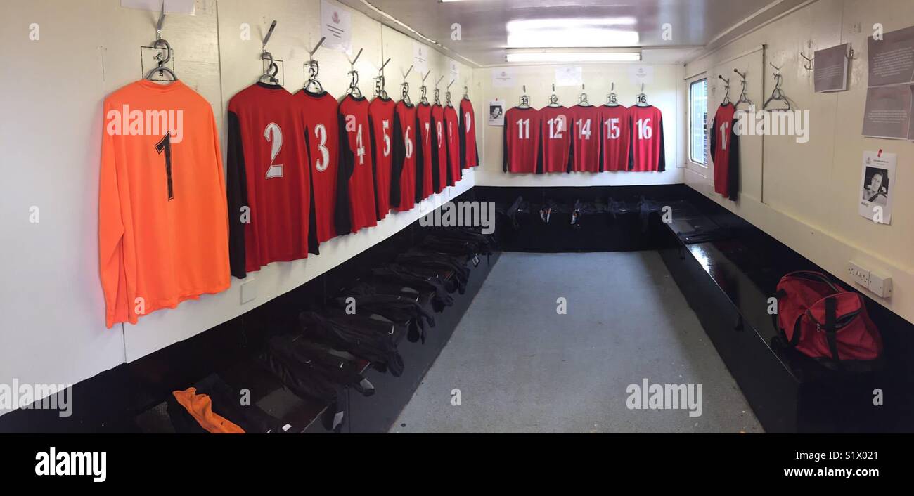 Football kit room hi-res stock photography and images - Alamy