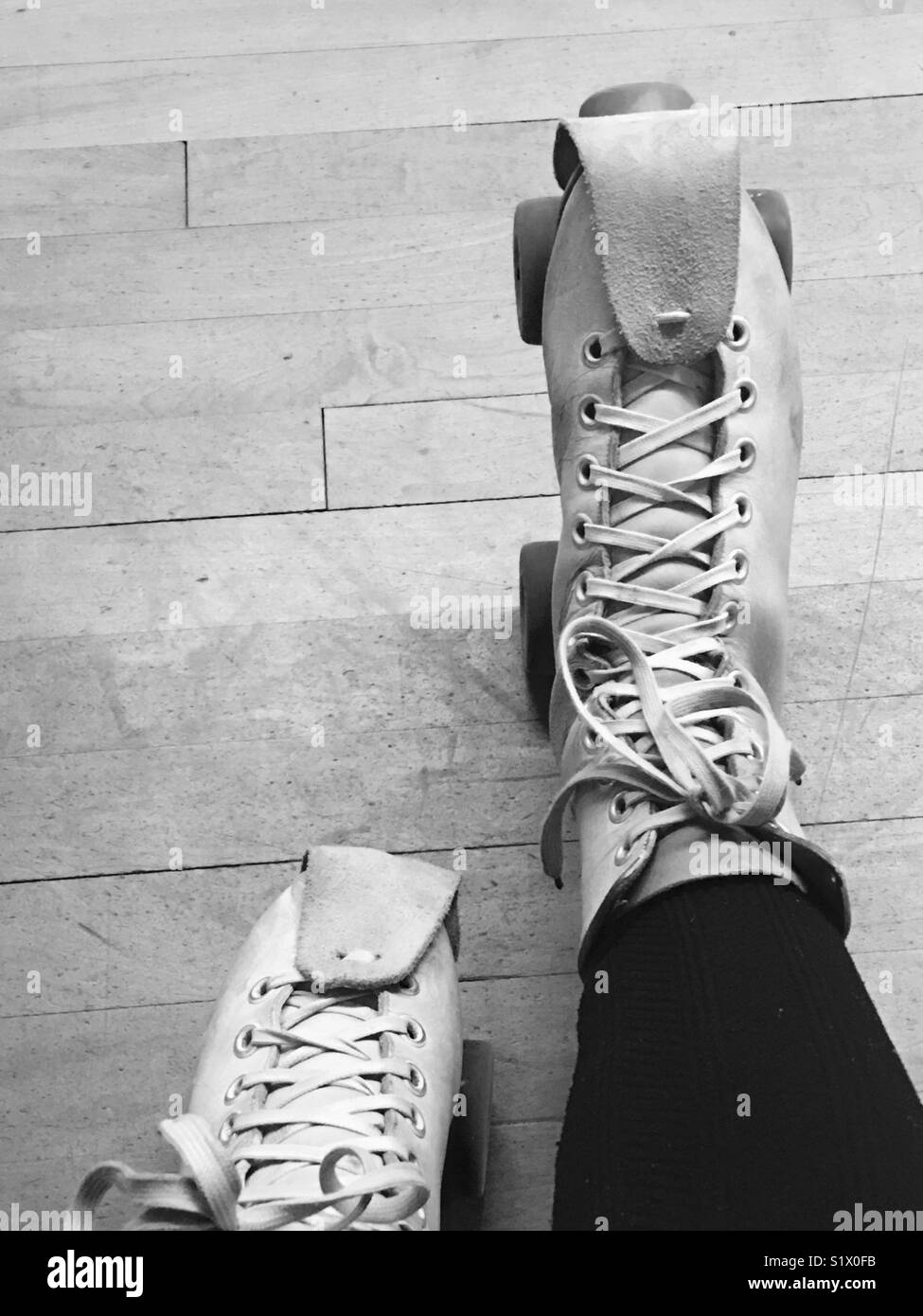 Retro roller skates hi-res stock photography and images - Alamy