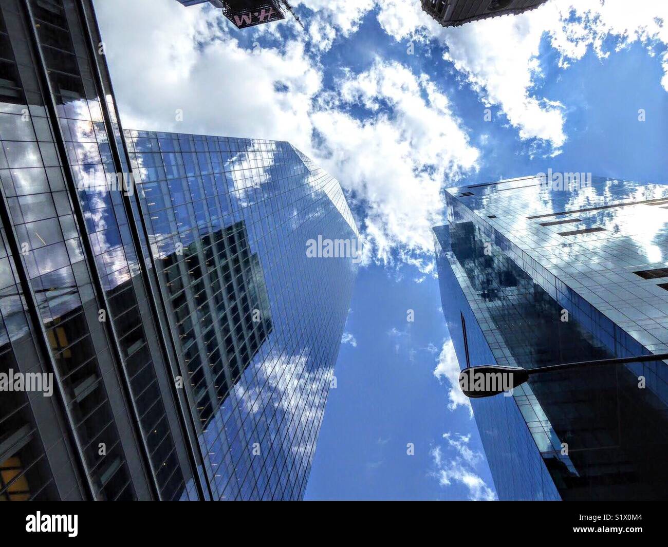 Cloud reflections on buildings Stock Photo - Alamy