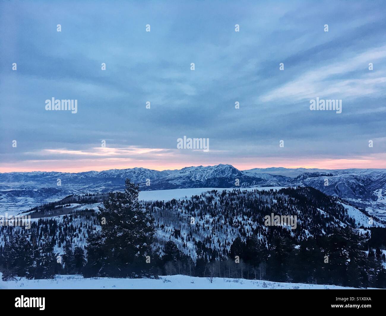 Wasatch mountains sunset utah hi-res stock photography and images - Alamy