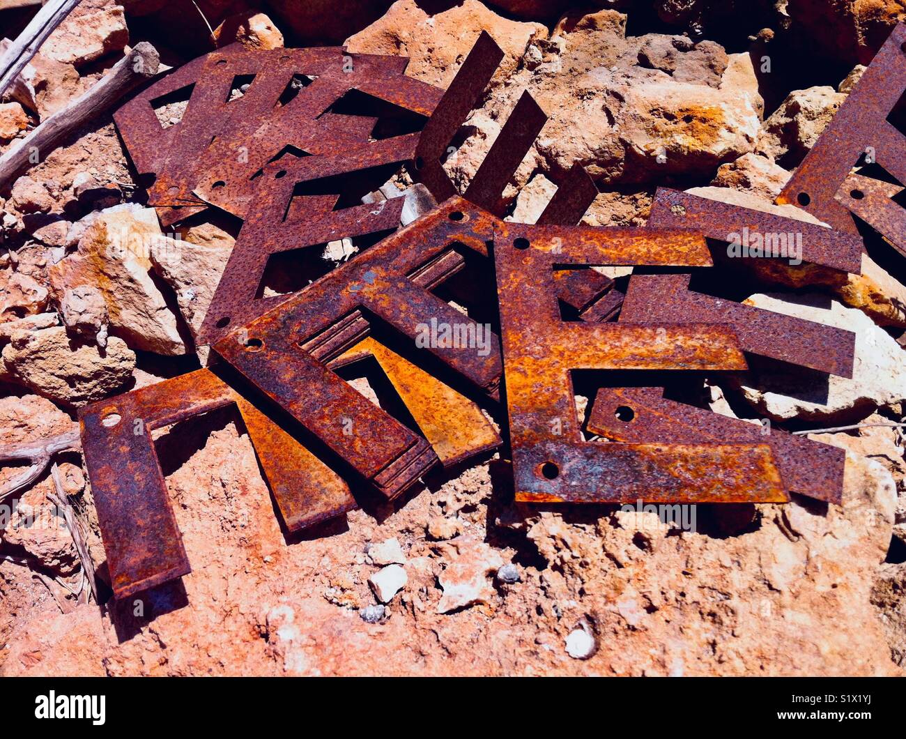 Letters of stones hi-res stock photography and images - Alamy
