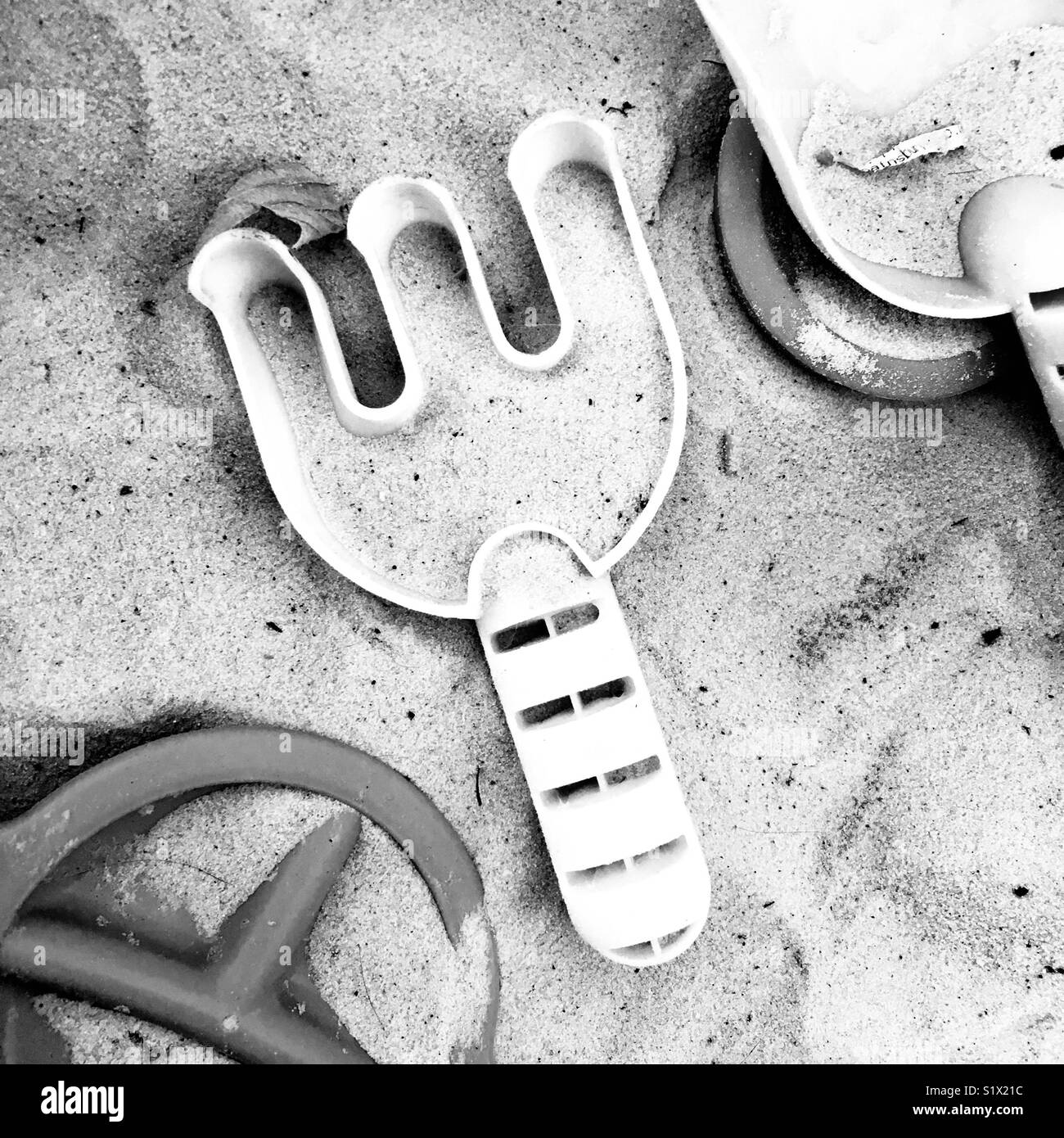 Sand pit rake hi-res stock photography and images - Alamy