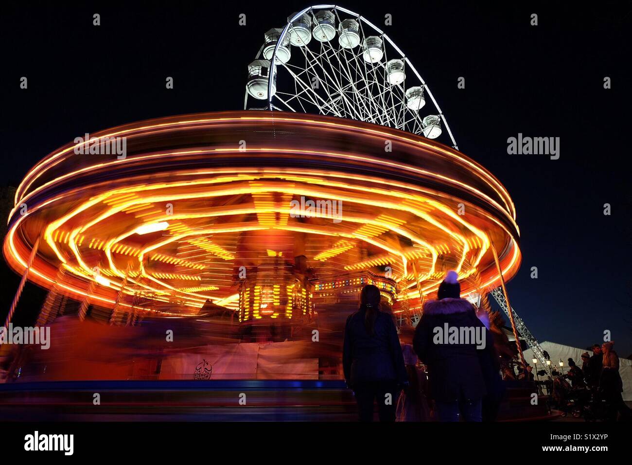 Fairground rides, christmas hi-res stock photography and images - Alamy