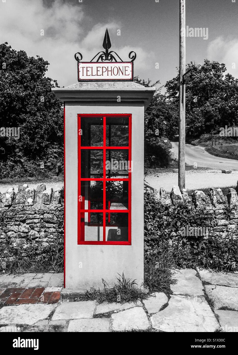 Old telephone box hi-res stock photography and images - Alamy