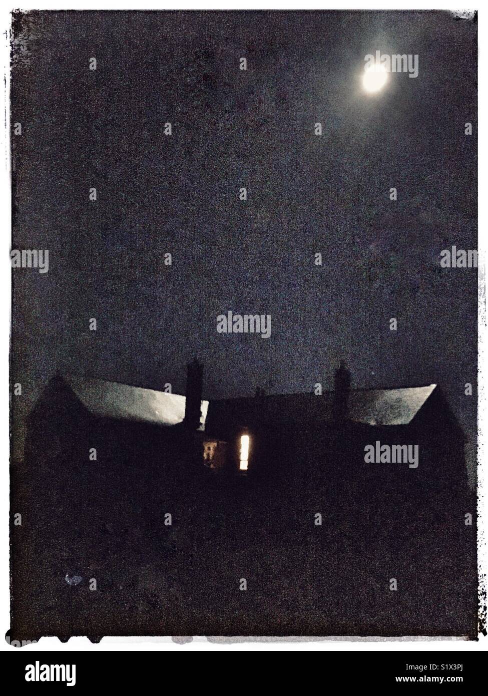 Moonlight Country House High Resolution Stock Photography and Images ...