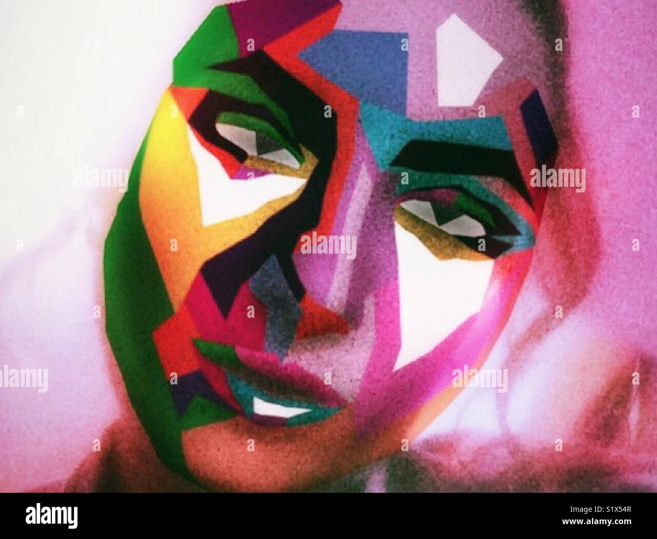 Abstract face hi-res stock photography and images - Alamy