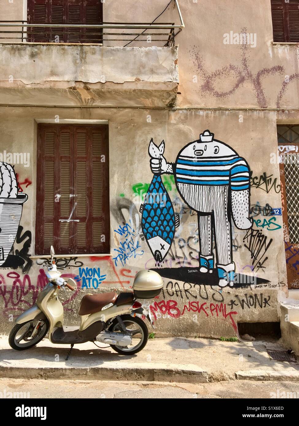 Athens, Greece side streets Stock Photo - Alamy
