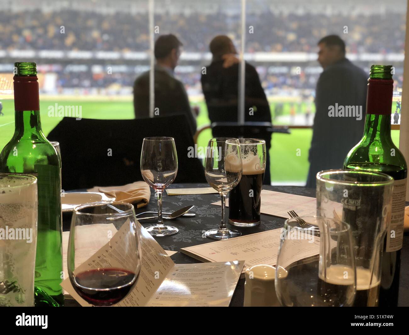 Football executive box Stock Photo - Alamy