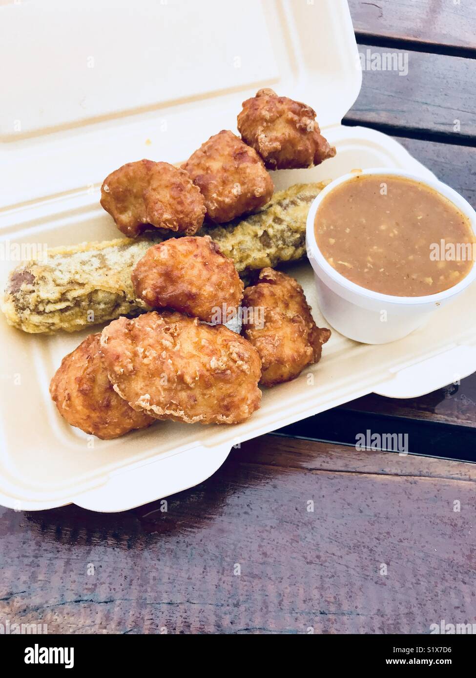 Battered sausage hi-res stock photography and images - Alamy