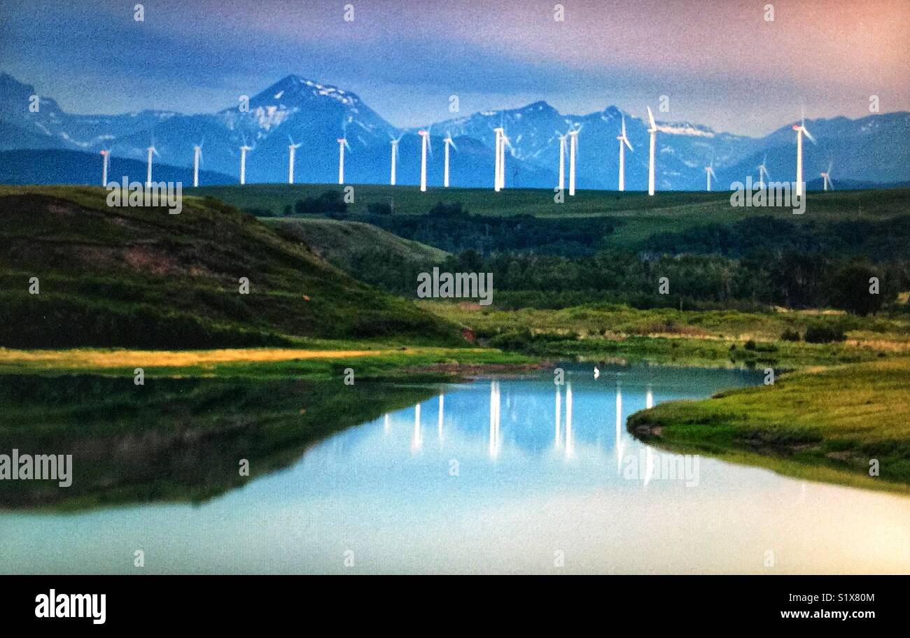 Wind farm in Canada Stock Photo - Alamy