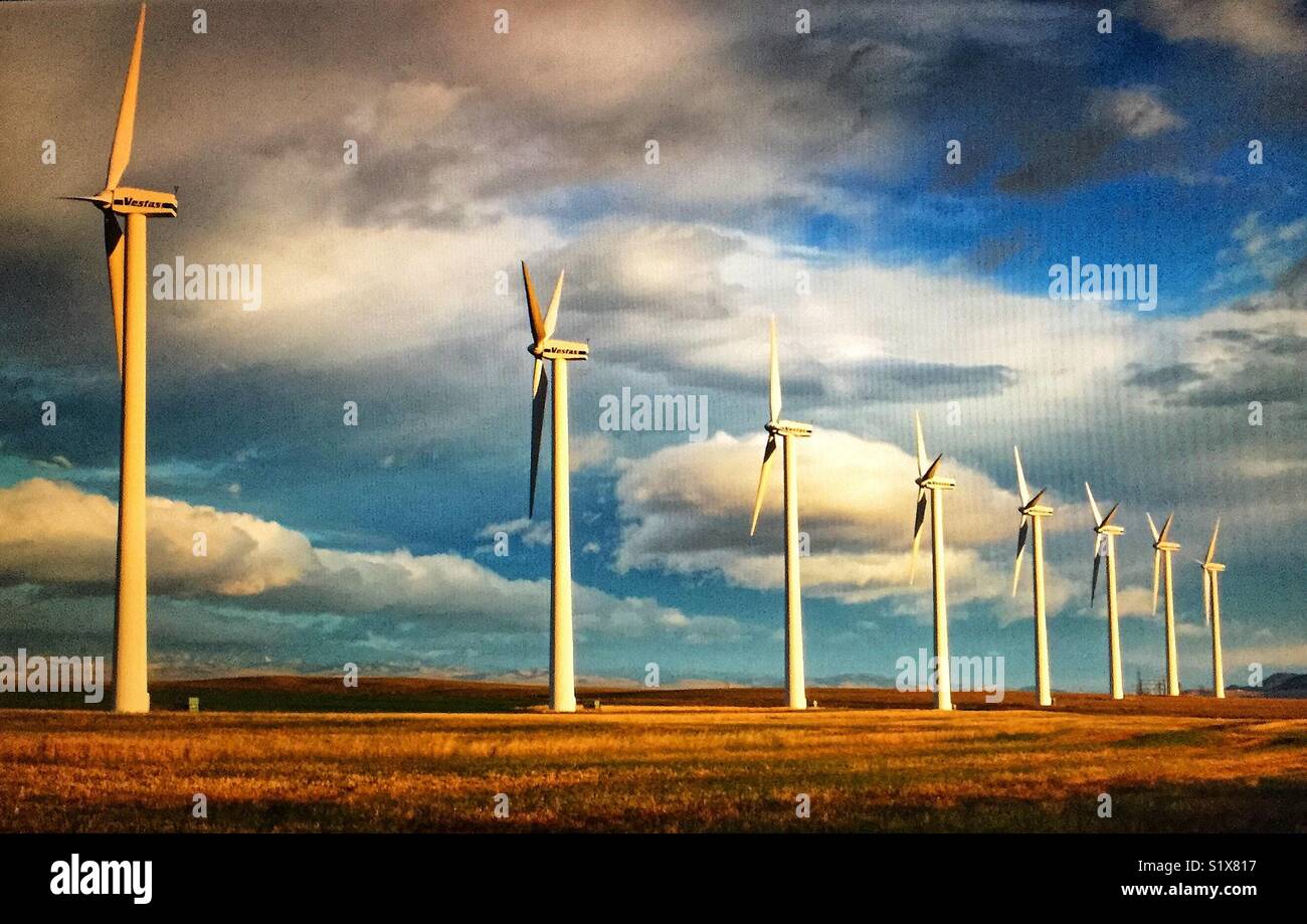 Wind farm ,southern Alberta, Canada Stock Photo - Alamy