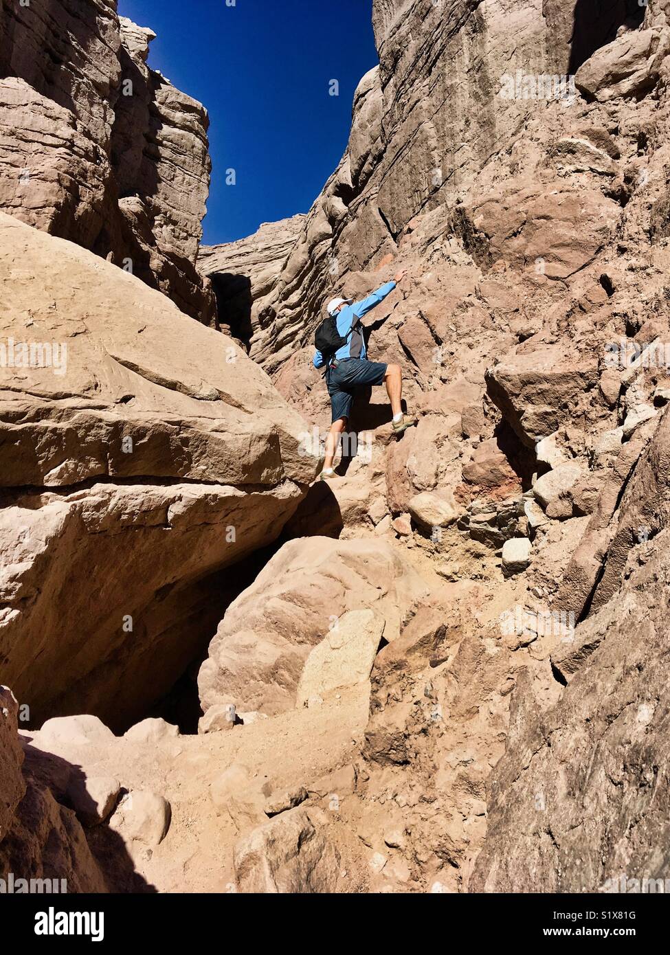 Person Climbing Ladder High Resolution Stock Photography and Images - Alamy