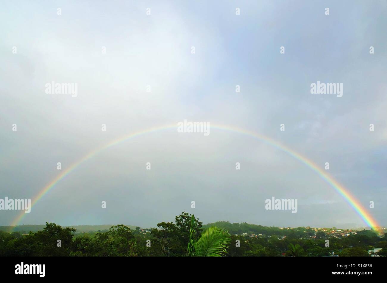 Rainbow rain clouds hi-res stock photography and images - Alamy
