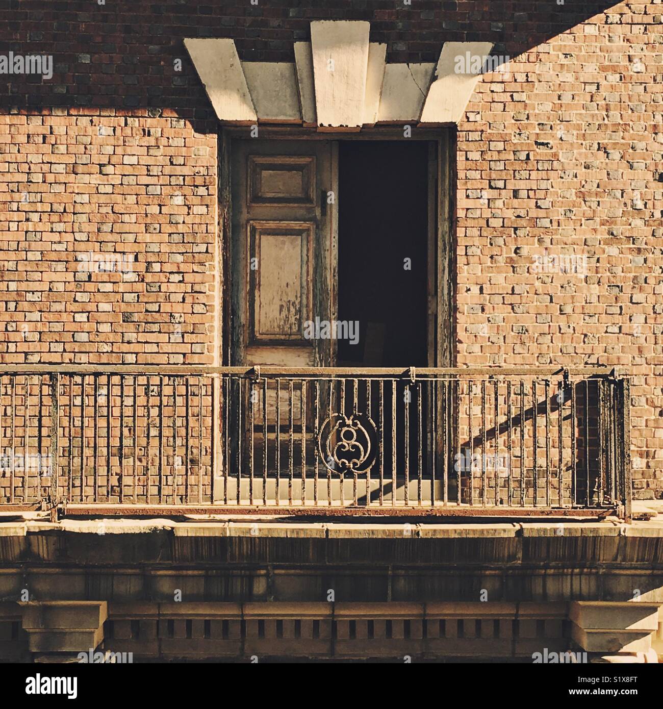 Old balcony railing hi-res stock photography and images - Alamy