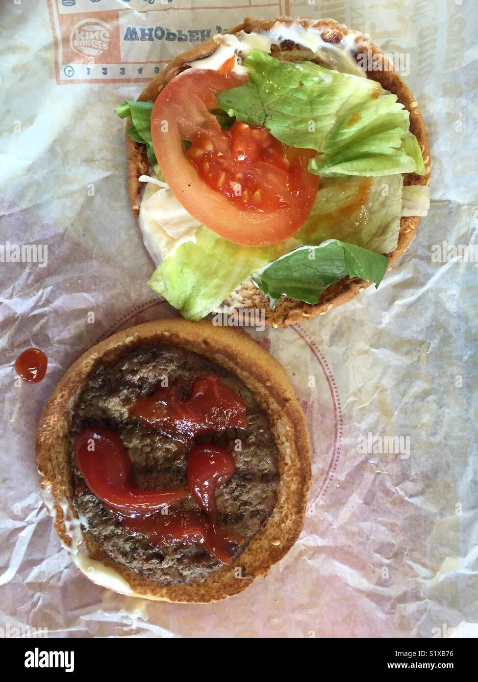 Whopper junior hi-res stock photography and images - Alamy