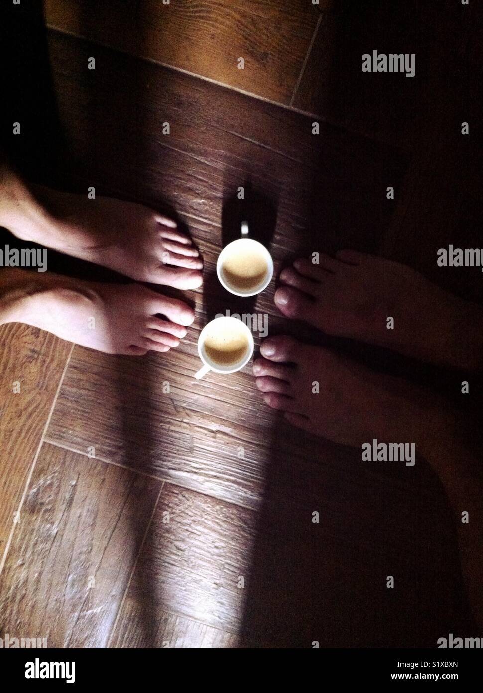 Man girl feet hi-res stock photography and images - Alamy