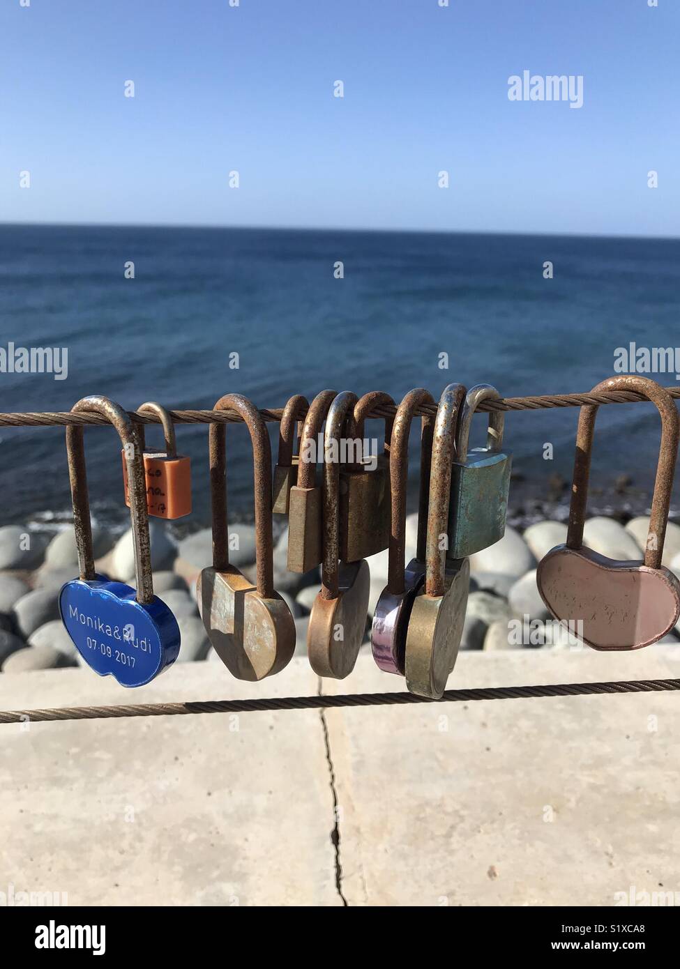 Couple lock hi-res stock photography and images - Alamy