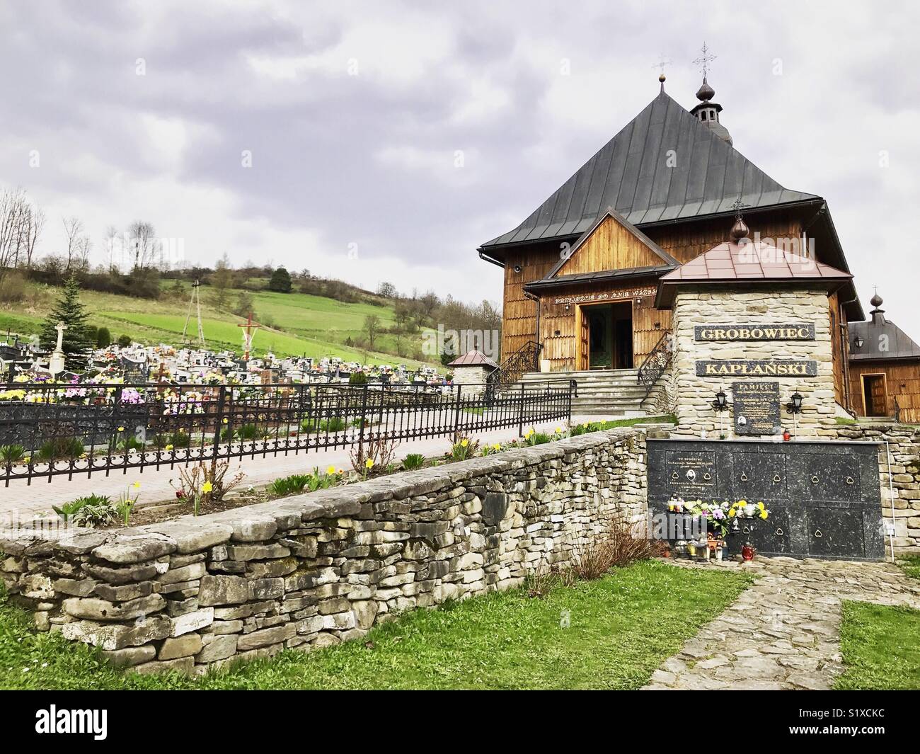 St. Michael the Archangel Church, Wierchomla Wielka, Poland Stock Photo ...