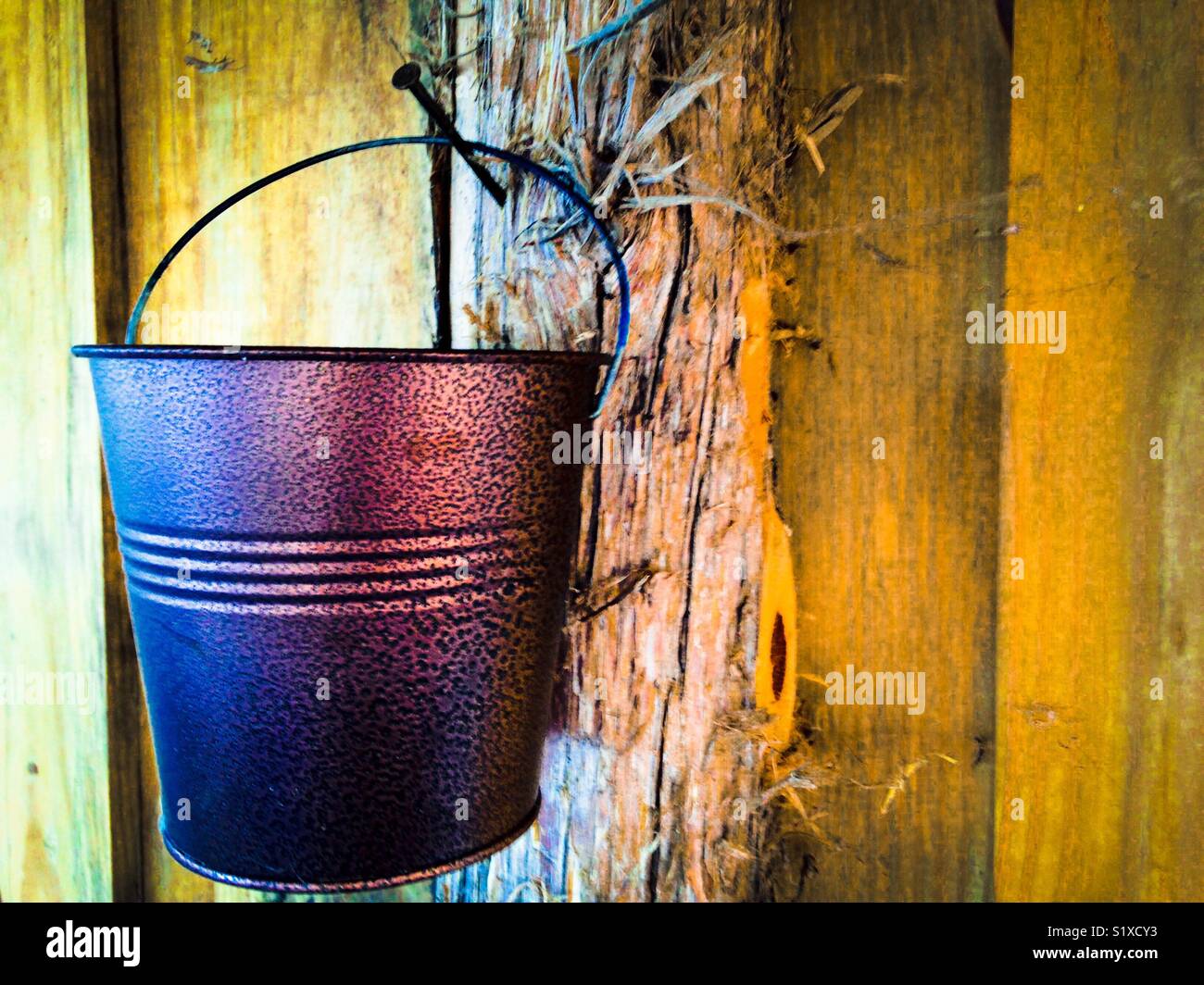 Copper bucket hi-res stock photography and images - Alamy