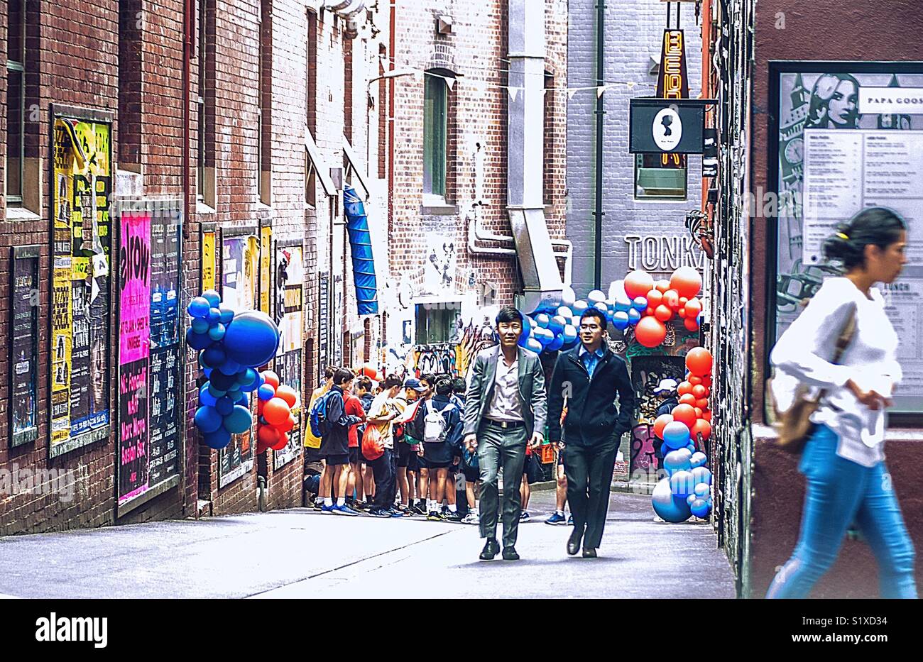 Melbourne duckboard place hi-res stock photography and images - Alamy