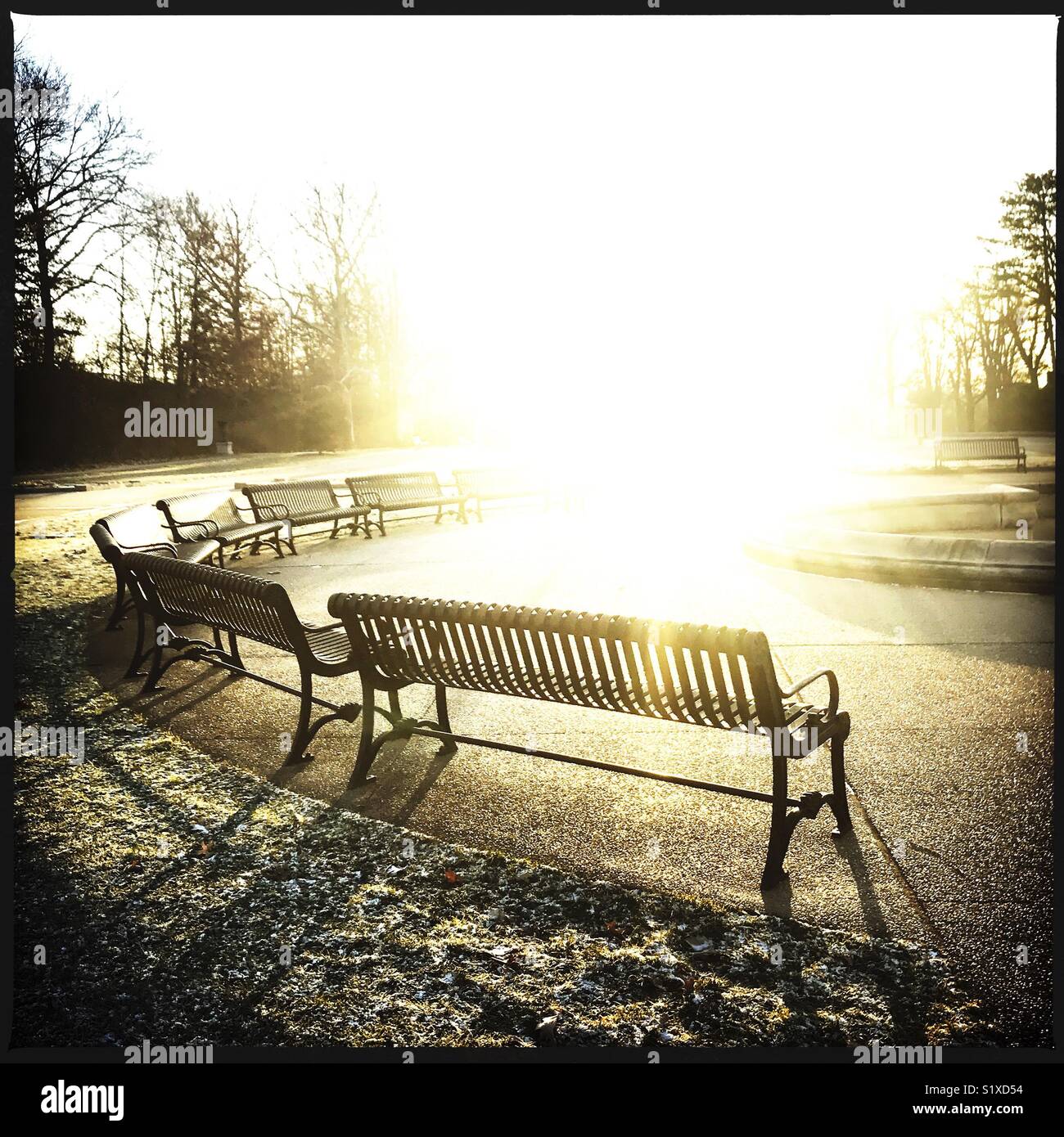 Light benches hi-res stock photography and images - Alamy