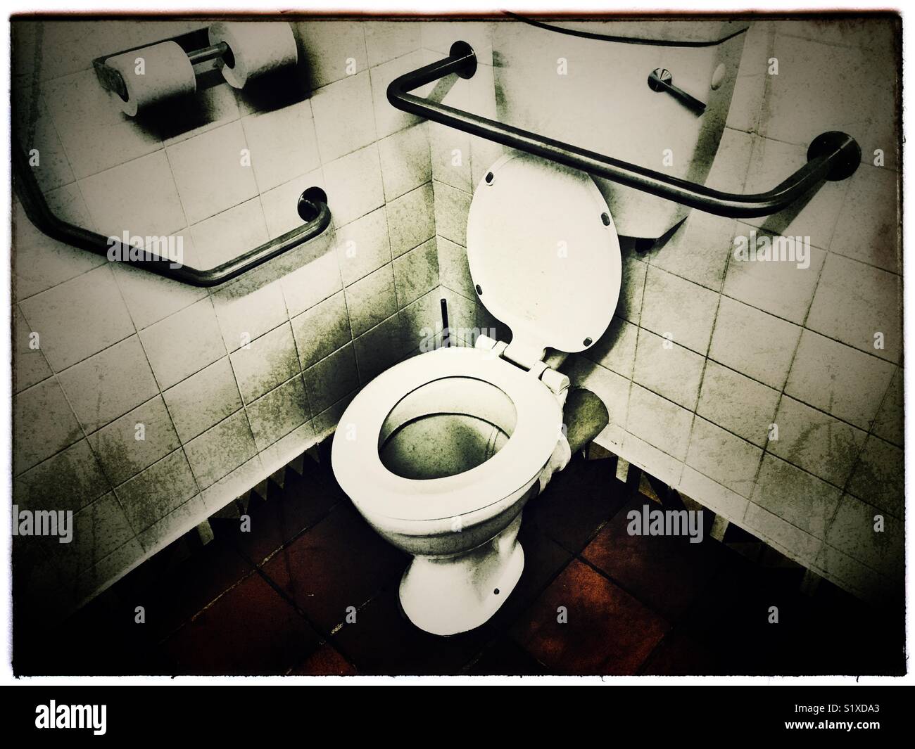 Disabled toilet in restroom Stock Photo - Alamy