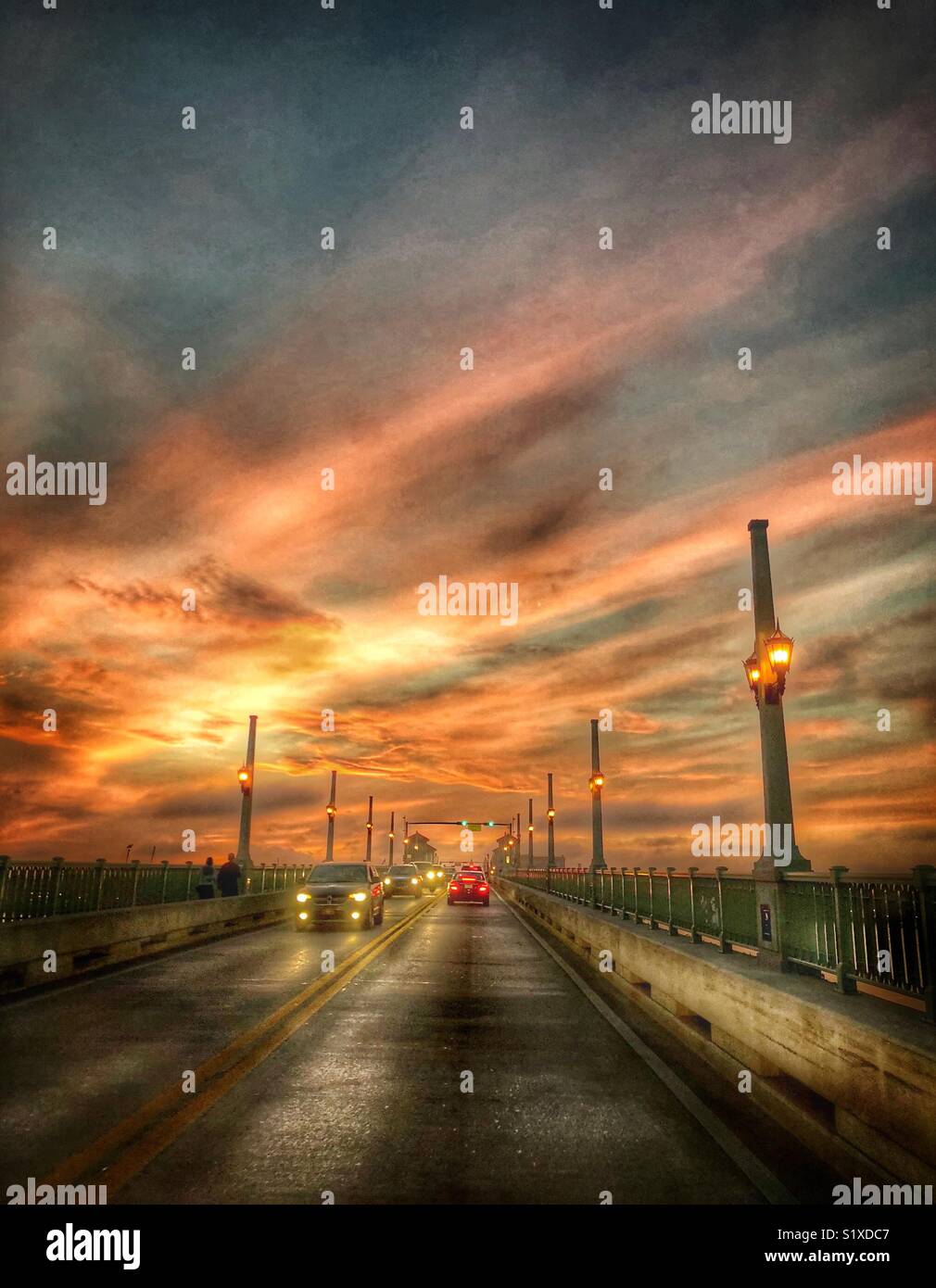 Florida sunset street hi-res stock photography and images - Alamy