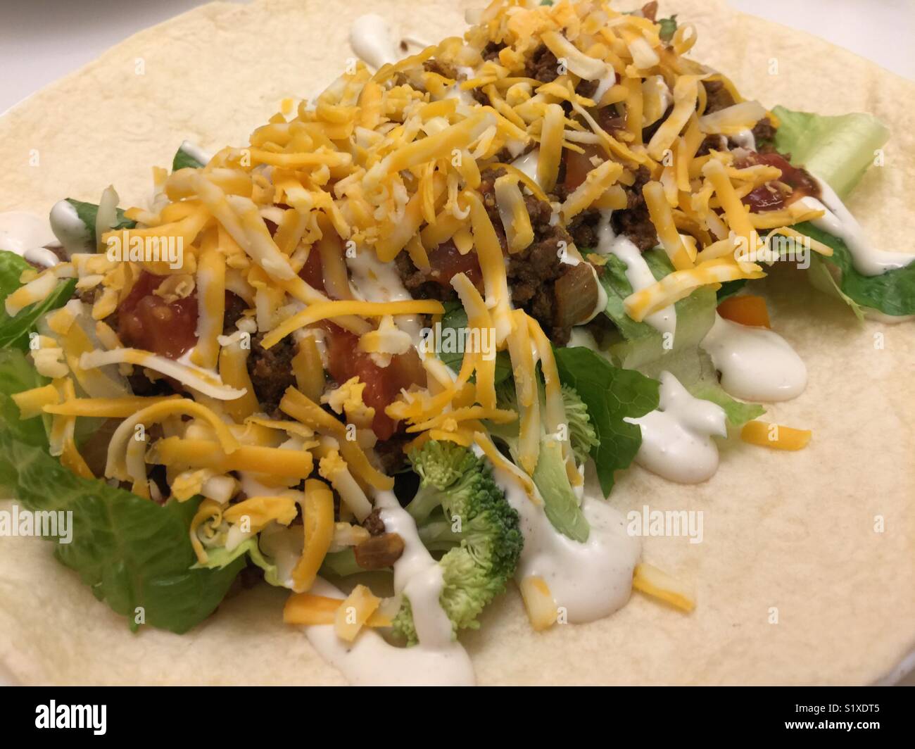 Beef tortilla wrap hi-res stock photography and images - Alamy