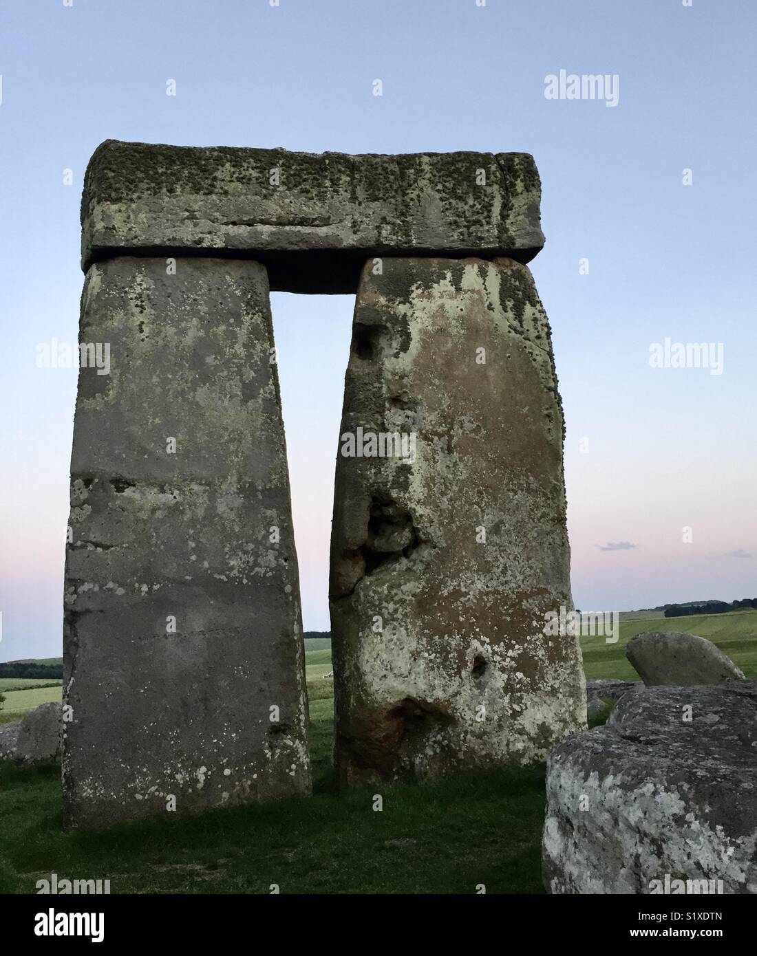 Stonehenge artifact at sunset Stock Photo - Alamy