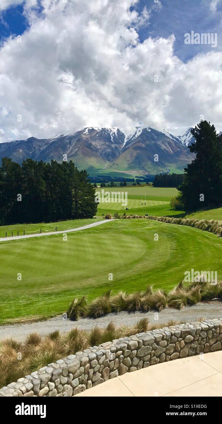 Take at the base of Mt. Hutt in New Zealand, this picture features ...
