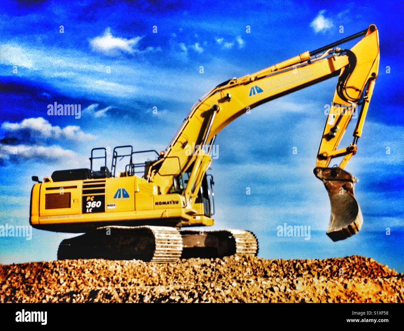 Komatsu PC 360 LC digger Stock Photo - Alamy