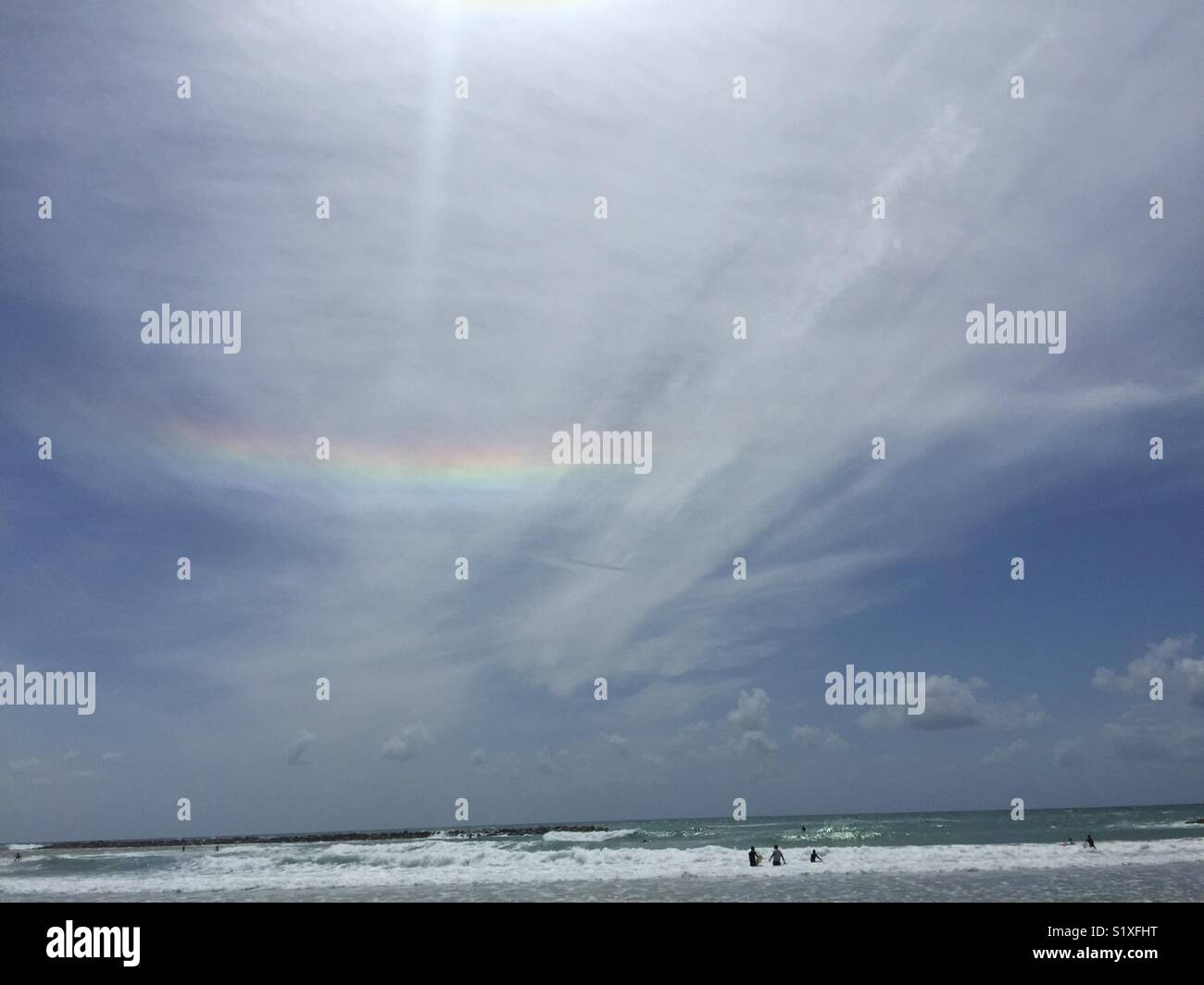 Rainbow by the sea hi-res stock photography and images - Alamy
