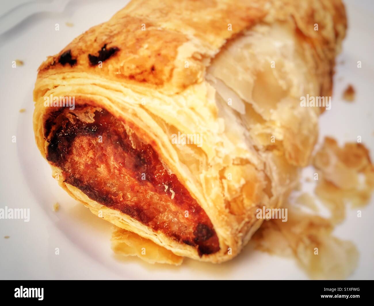 Homemade sausage roll Stock Photo - Alamy