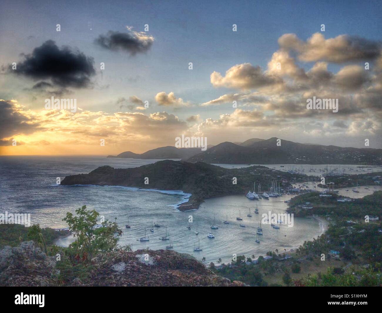 Antigua shirley heights sunset hi-res stock photography and images - Alamy