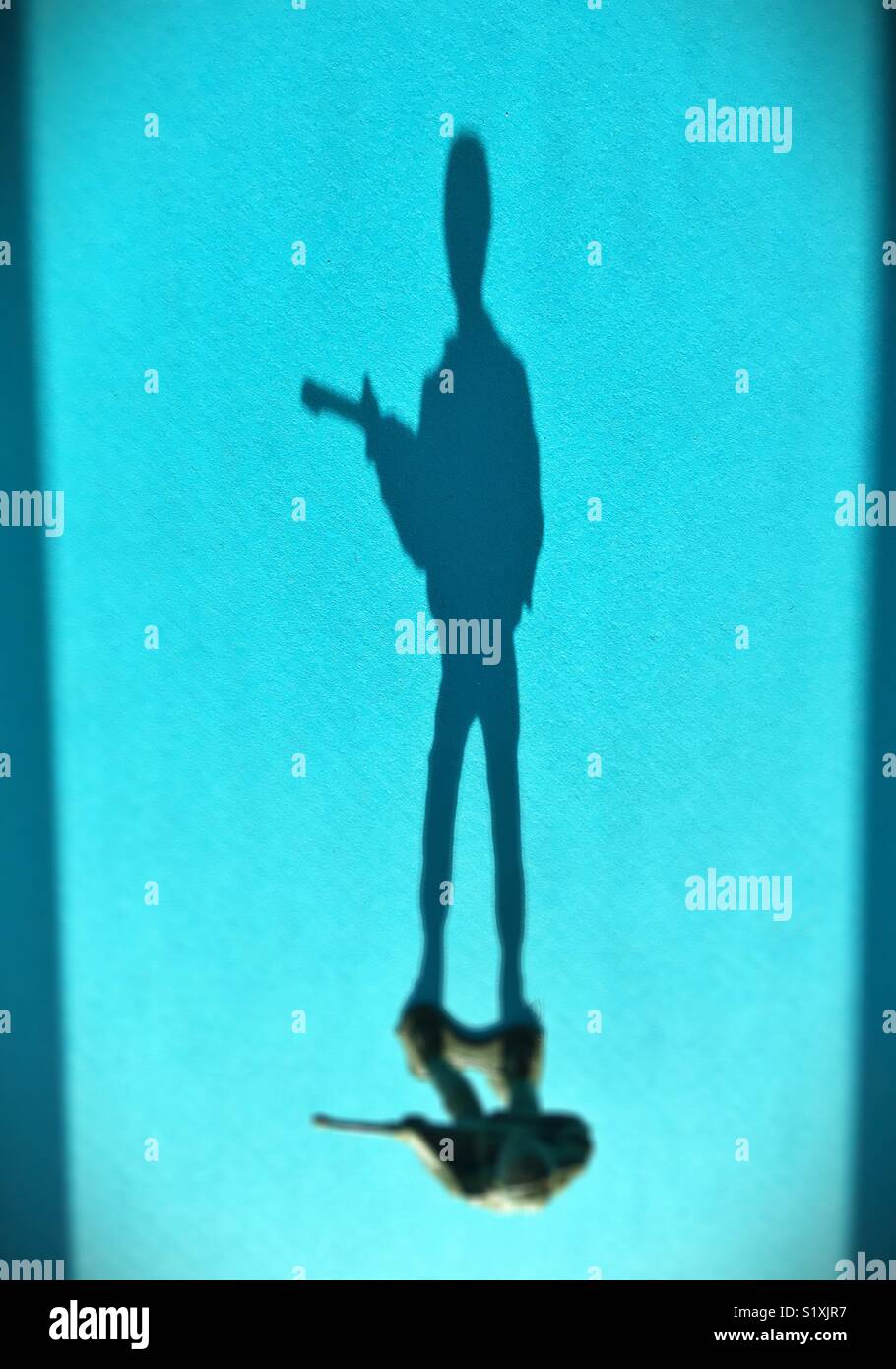 Silhouette soldier holding gun hi-res stock photography and images - Alamy