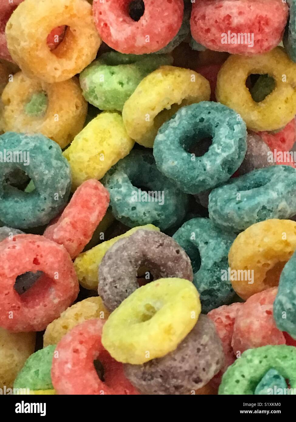 Colorful cereal loops hi-res stock photography and images - Alamy
