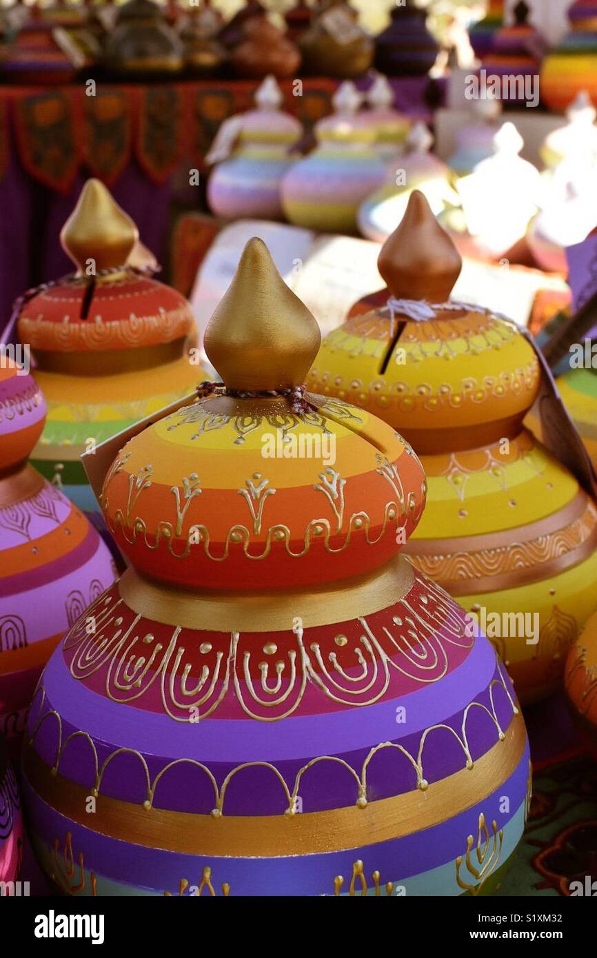 Rainbow pots hi-res stock photography and images - Alamy