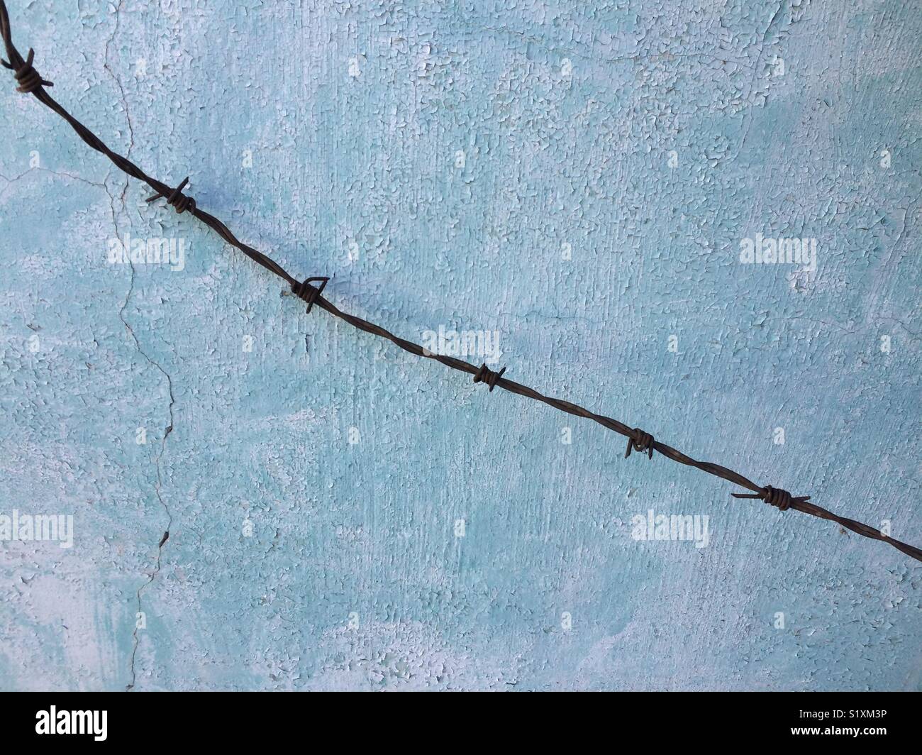 Barbed wall hi-res stock photography and images - Alamy