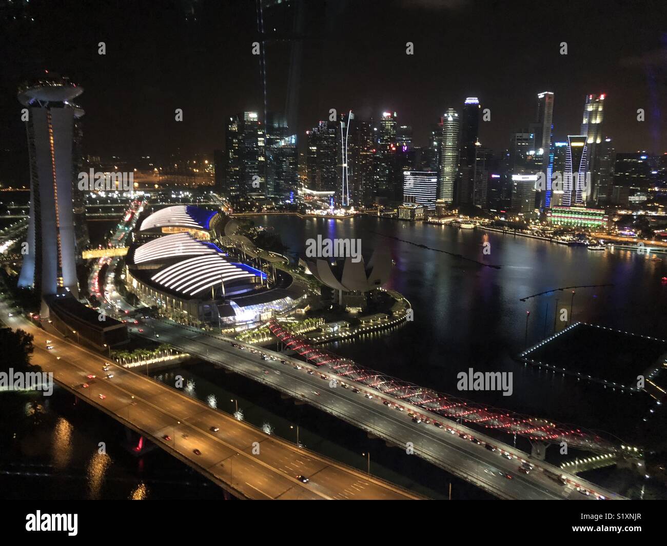 Singapore night view hi-res stock photography and images - Alamy